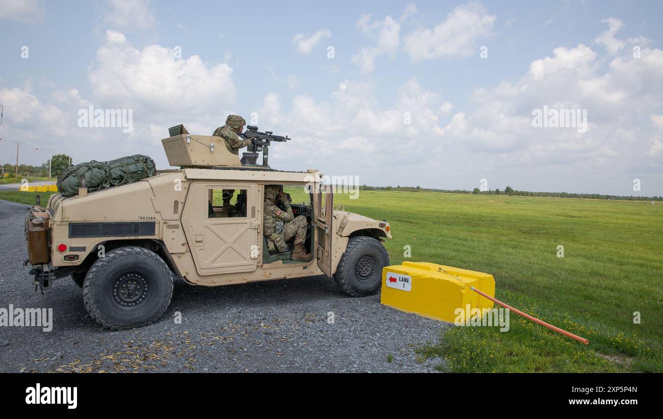 U.S. Army Spc. Daniel Crowell, training with the 186th Brigade Support ...