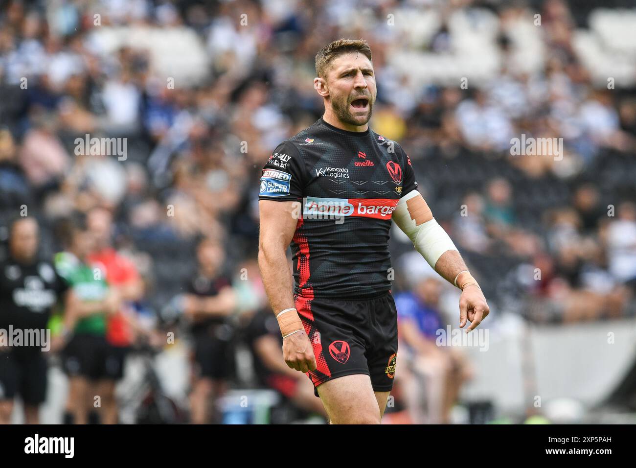 Hull, England - 3rd August 2024 - Tommy Makinson of St Helens. Rugby ...