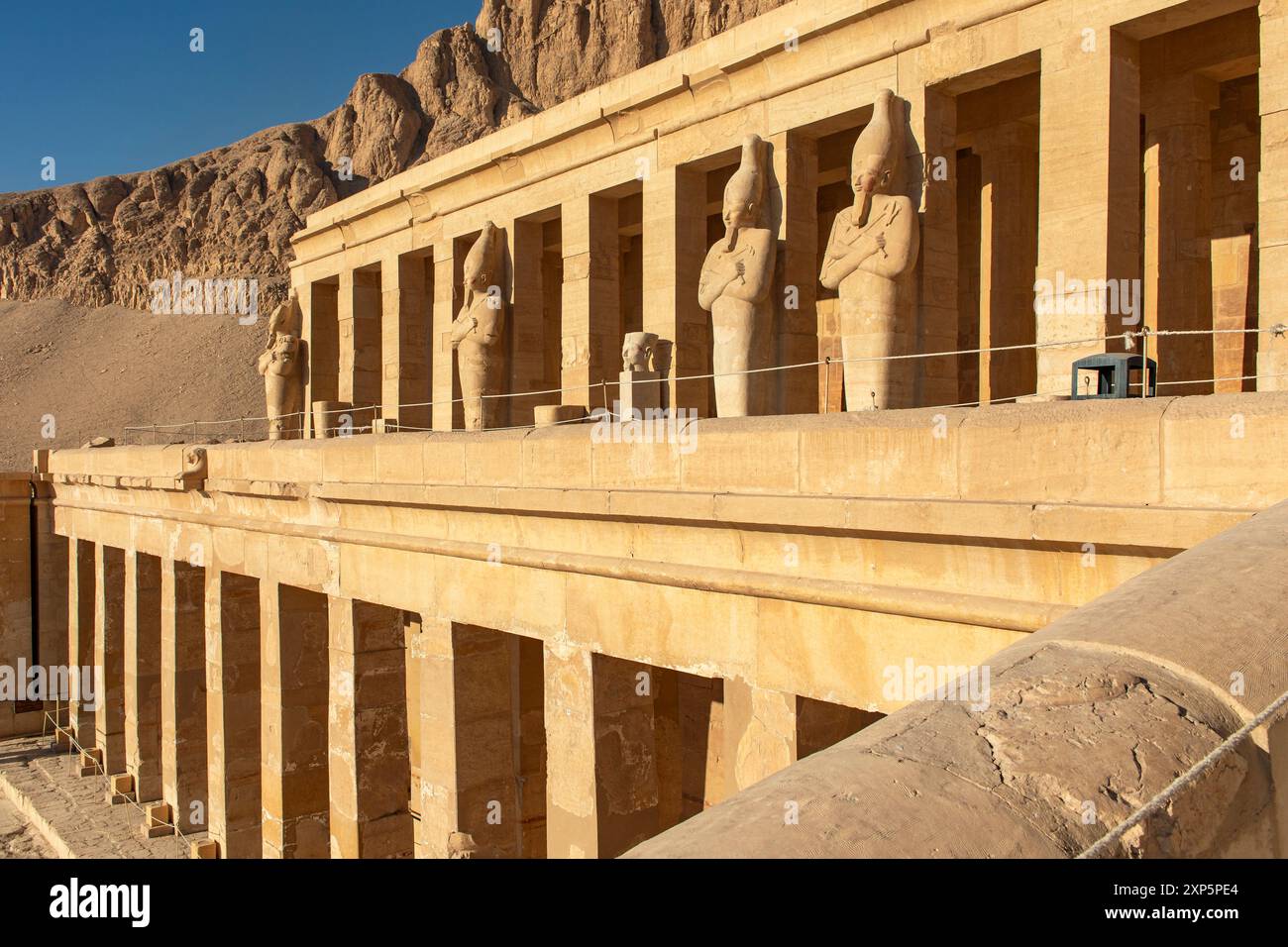 Behold the majestic facade of Hatshepsut's temple. This architectural marvel stands as a ...