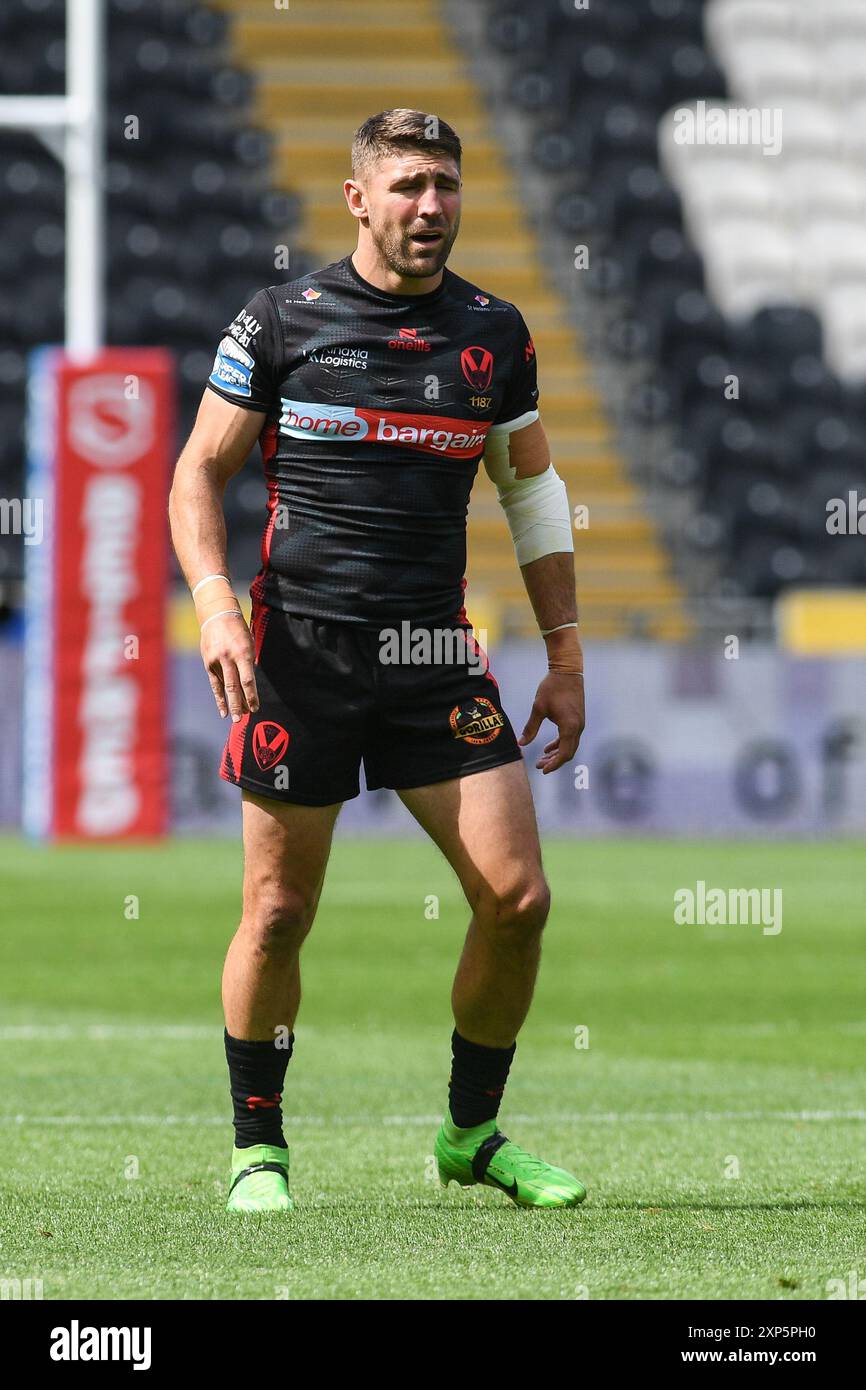 Hull, England - 3rd August 2024 - Tommy Makinson of St Helens. Rugby ...