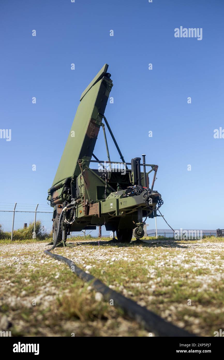 A U.S. Marine Corps AN/TPS-80 Ground/Air Task Oriented Radar is ...