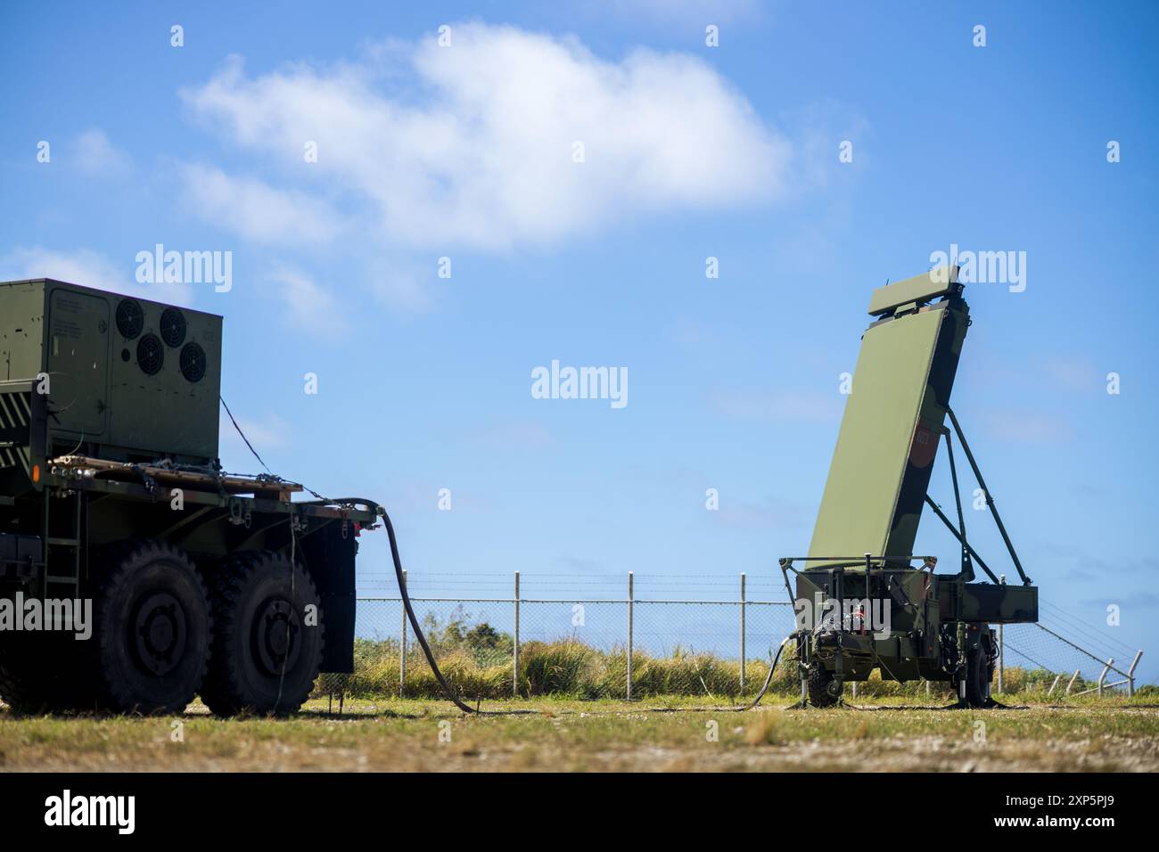 A U.S. Marine Corps AN/TPS-80 Ground/Air Task Oriented Radar is ...