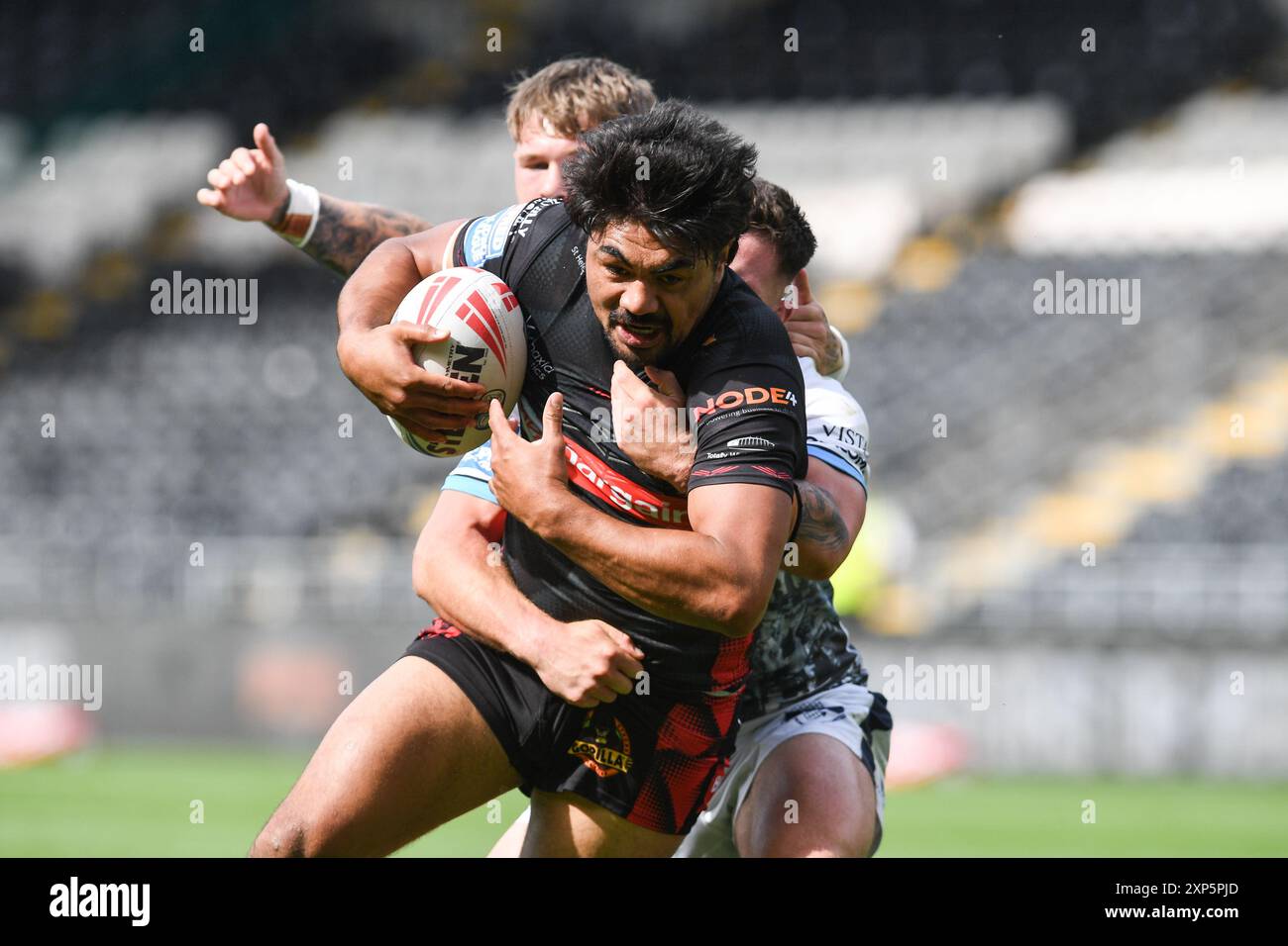 Hull, England - 3rd August 2024 - James Bell of St Helens in action ...