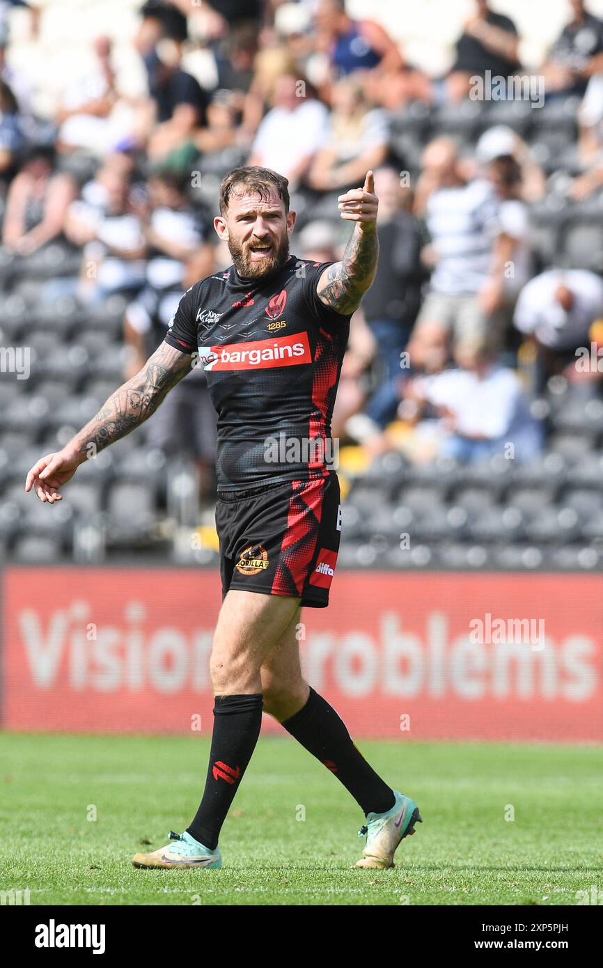 Hull, England - 3rd August 2024 - Daryl Clark of St Helens in action ...