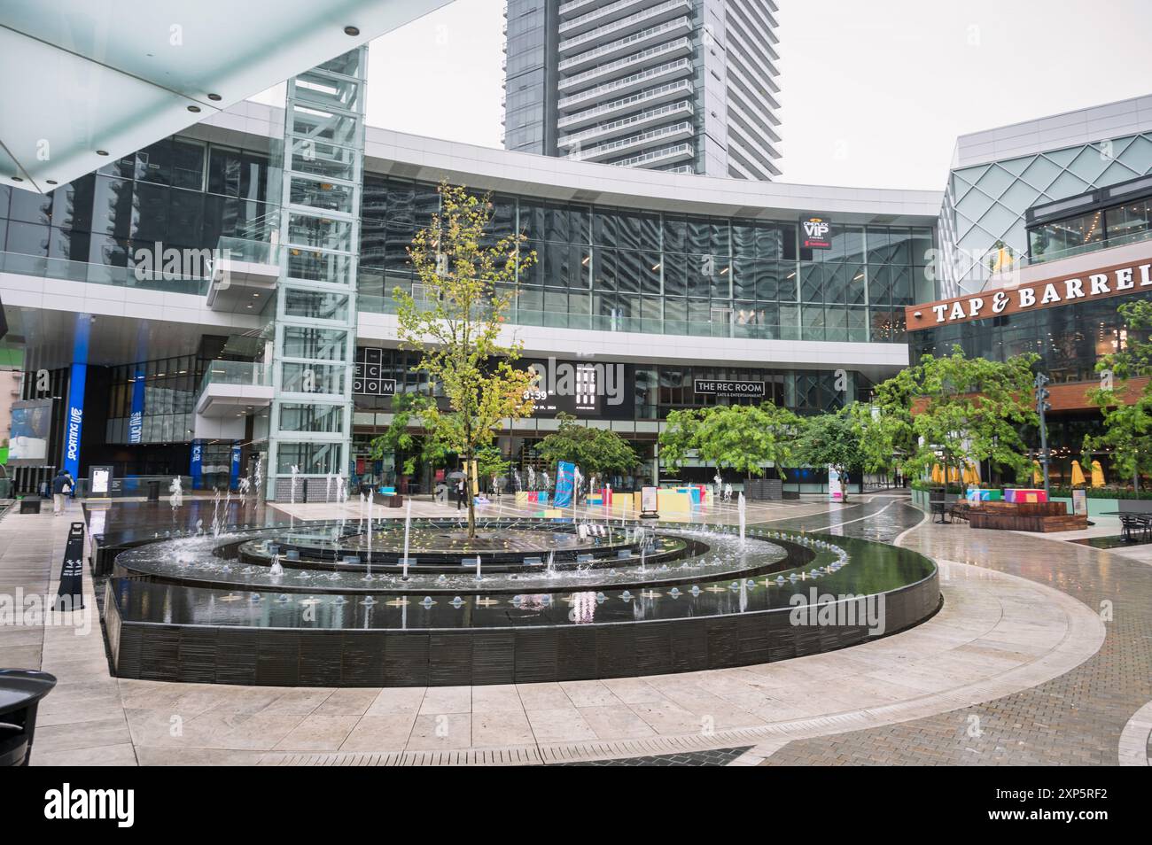The Brentwood town Centre mall, or The Amazing Brentwood, on a rainy ...