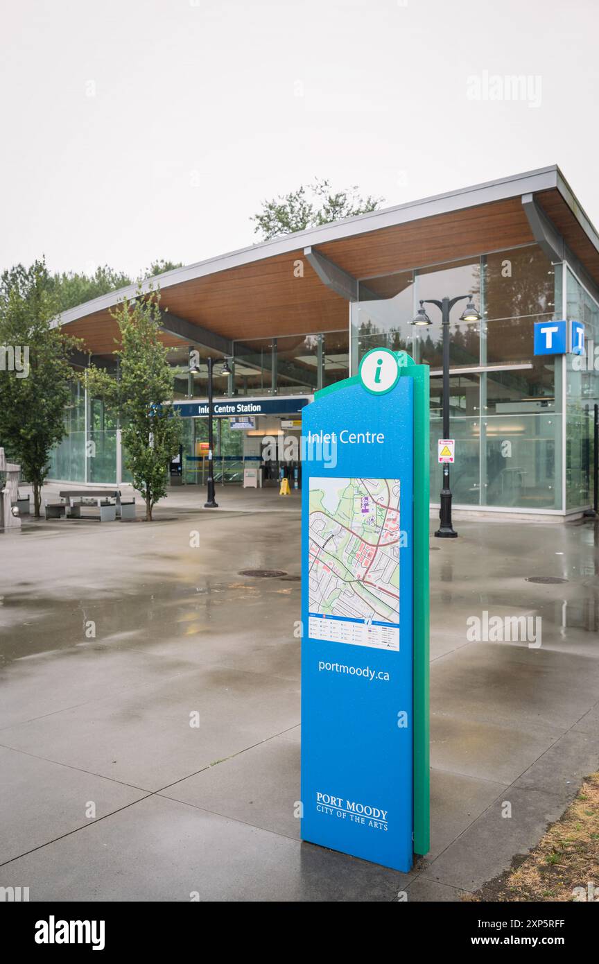 Inlet Centre Skytrain station in Port Moody BC, Canada Stock Photo - Alamy