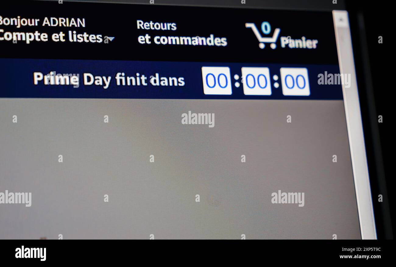 Paris France Jul 17 2024 A Close Up View Of A Computer Display