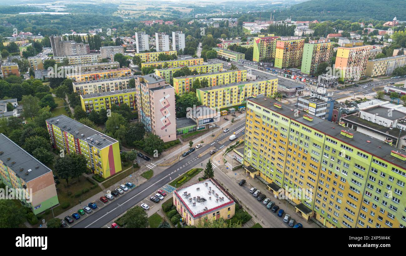 Aerial view suburban areas colorful hi-res stock photography and images ...
