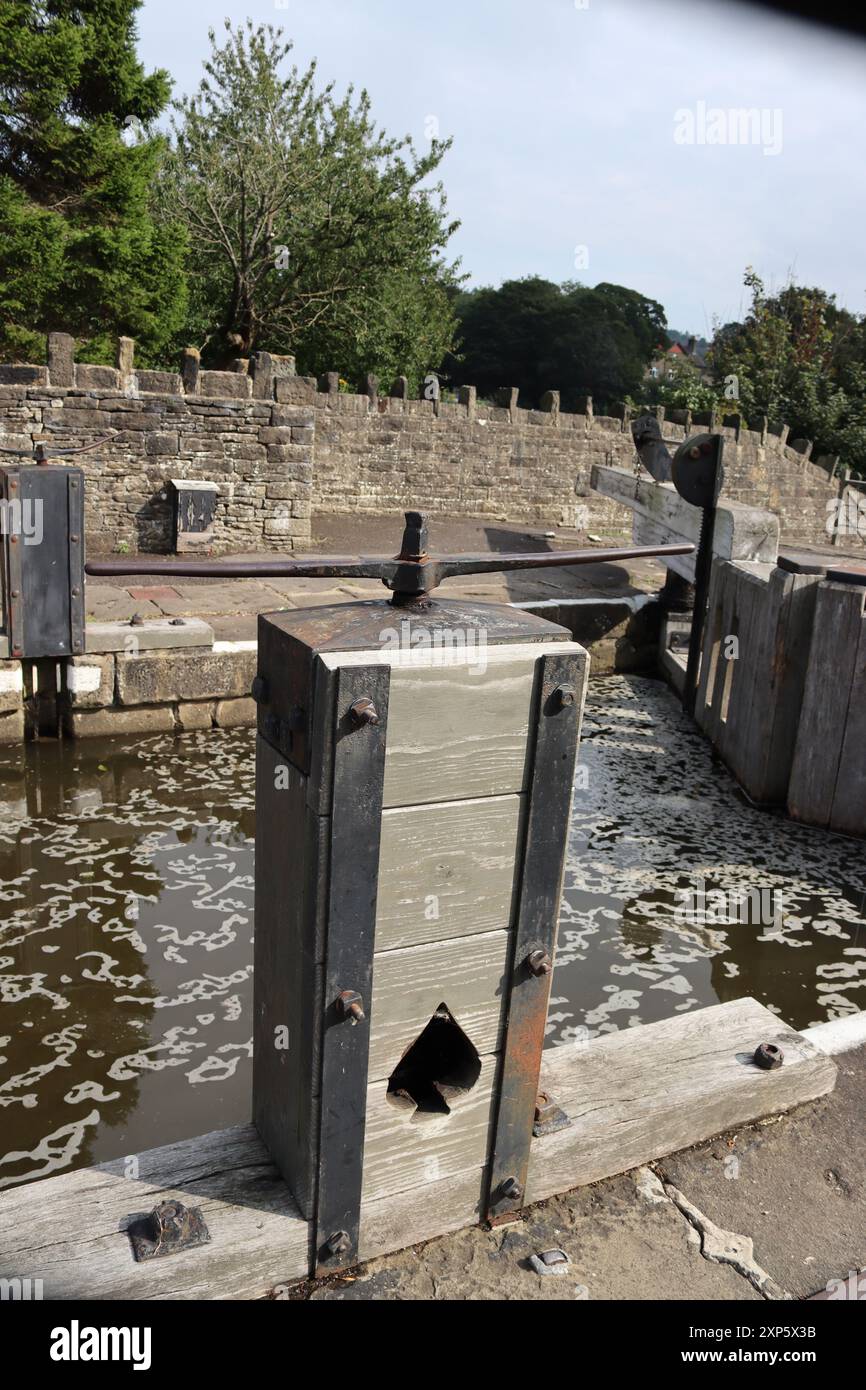 Full lock at Bingley five rise Stock Photo - Alamy