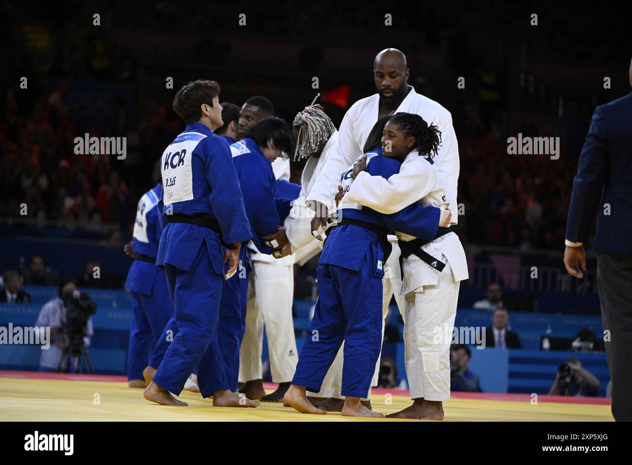 PARIS - FRANCE, August 3, 2024, Paris OLYMPICS judo, France wins team ...