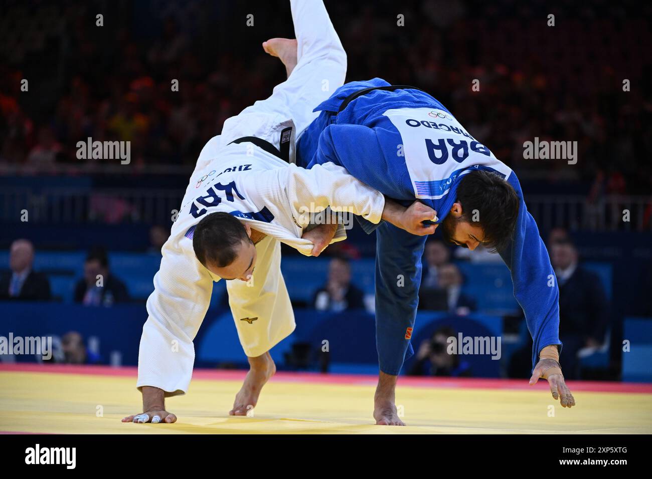 PARIS - FRANCE, August 3, 2024, Paris OLYMPICS judo, France wins team ...