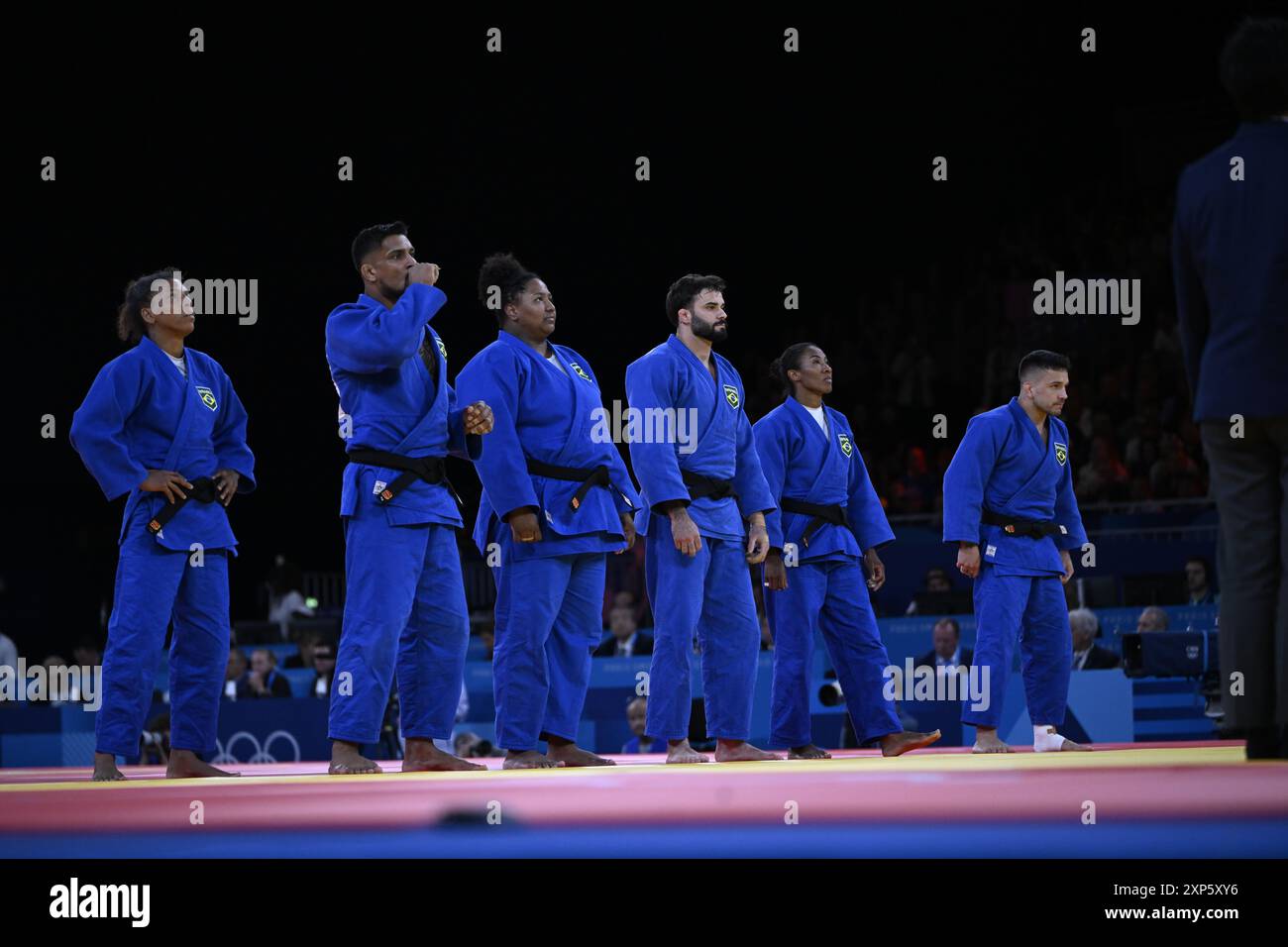 PARIS - FRANCE, August 3, 2024, Paris OLYMPICS judo, France wins team ...