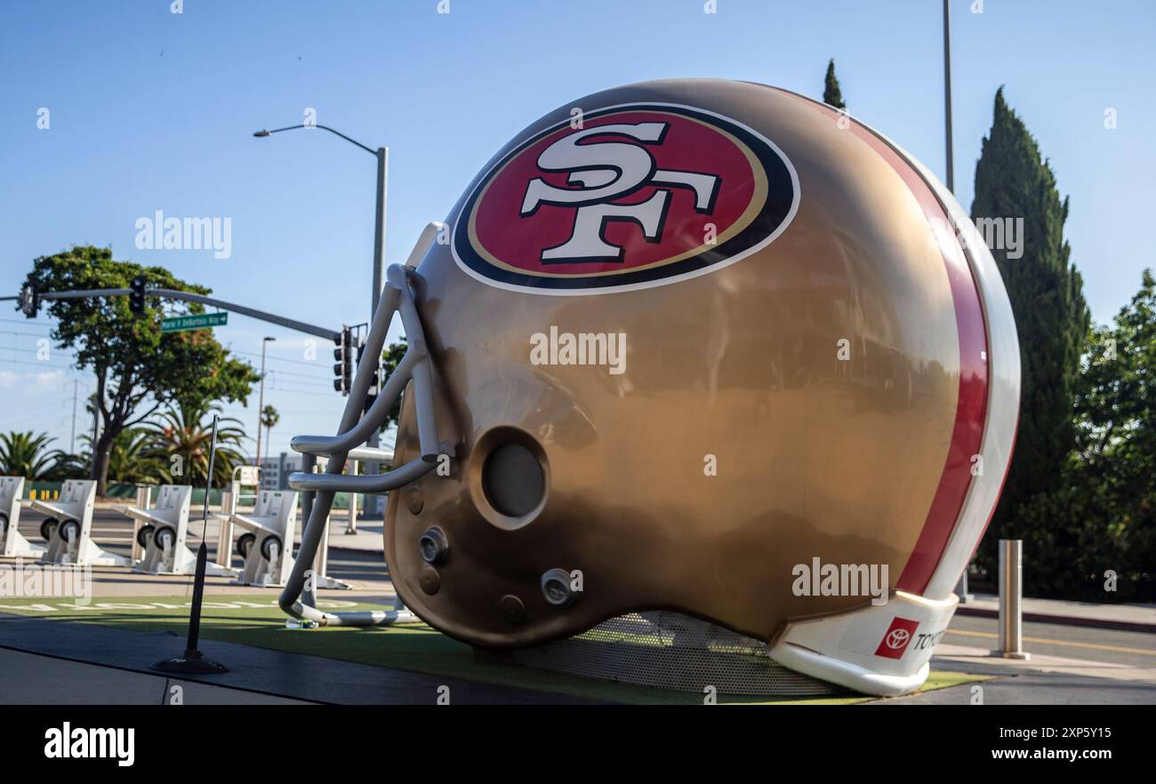 Aug 03 2024 Santa Clara U.S.A CA San Francisco 49ers helmet before ...
