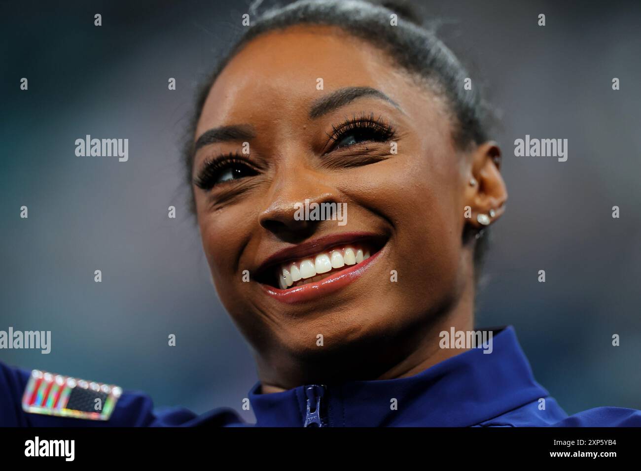 Simone biles 2024 paris vault hi-res stock photography and images - Alamy
