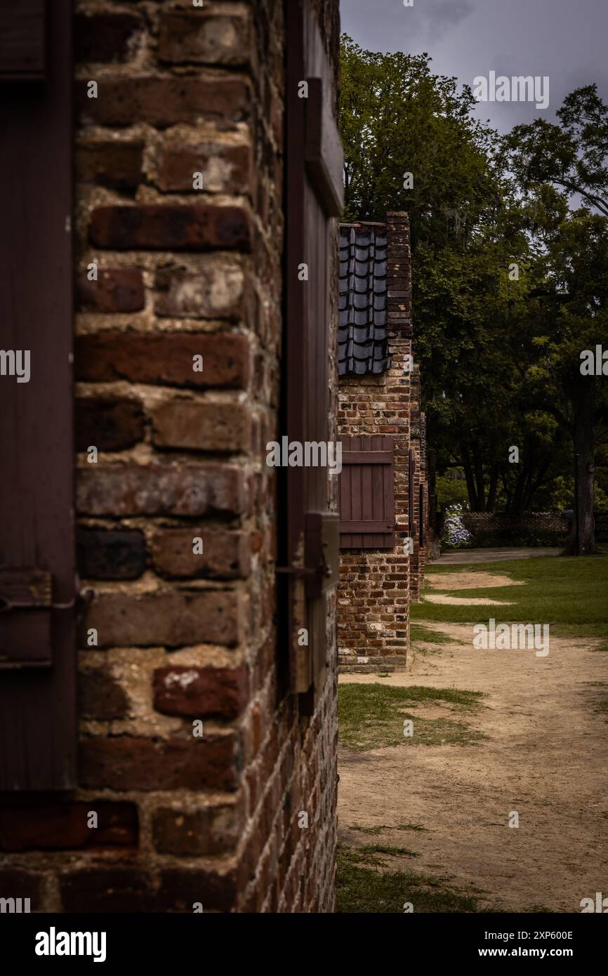 Recreation of Slave Quarters on Plantation near Charleston, South ...