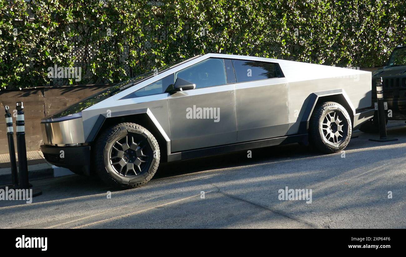 Los Angeles, California, USA 3rd August 2024 Tesla Cybertruck on August ...