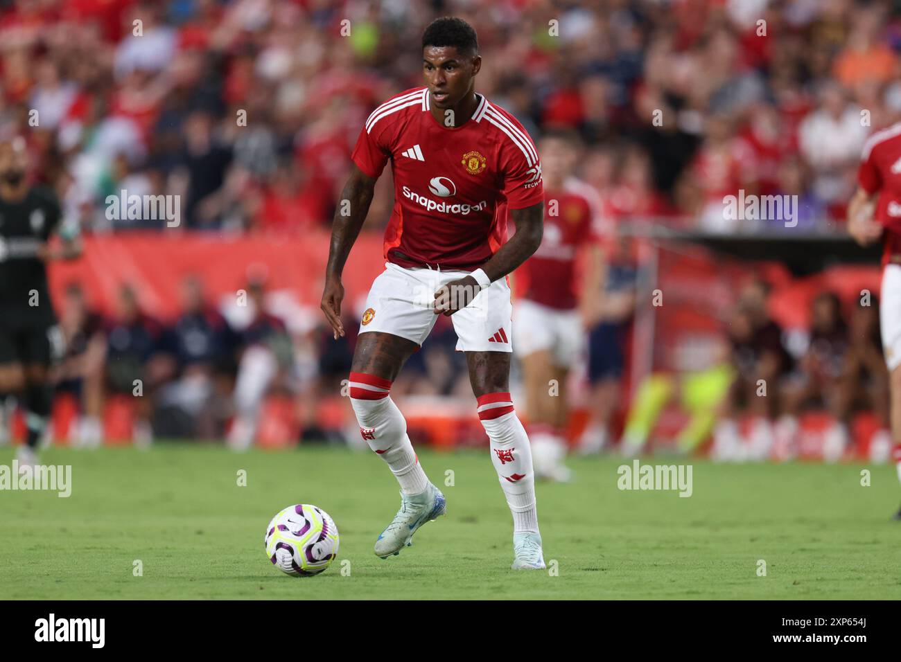 August 3, 2024: Manchester United forward Marcus Rashford (10) during ...