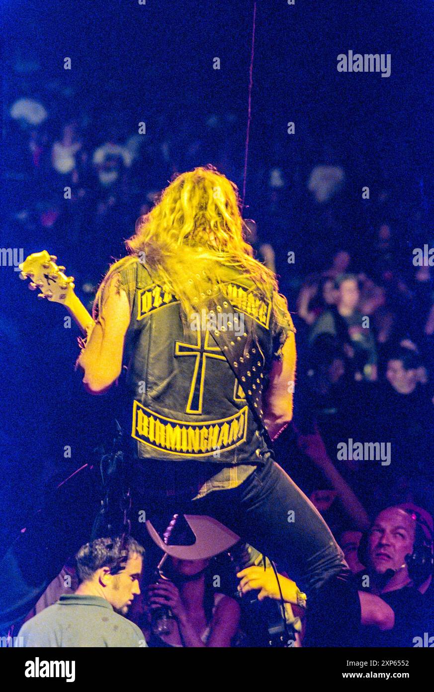 Zakk Wylde performing with Ozzy Osbourne in Milwaukee, Wisconsin in ...
