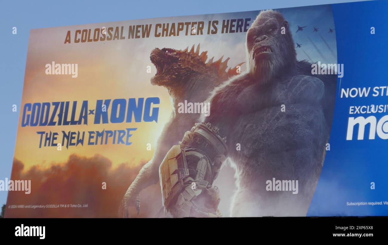 Los Angeles, California, USA 2nd August 2024 Godzilla X Kong The New ...