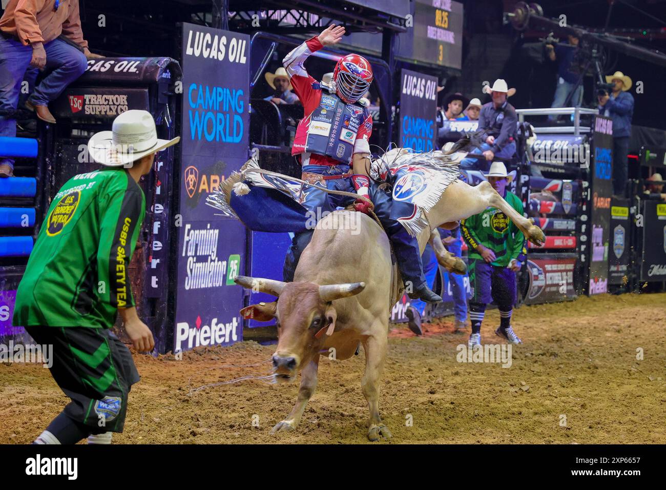 SUNRISE, FLORIDA - AUGUST 2: Thiago Salgado riding Stryker during the PBR: Camping World Team ...