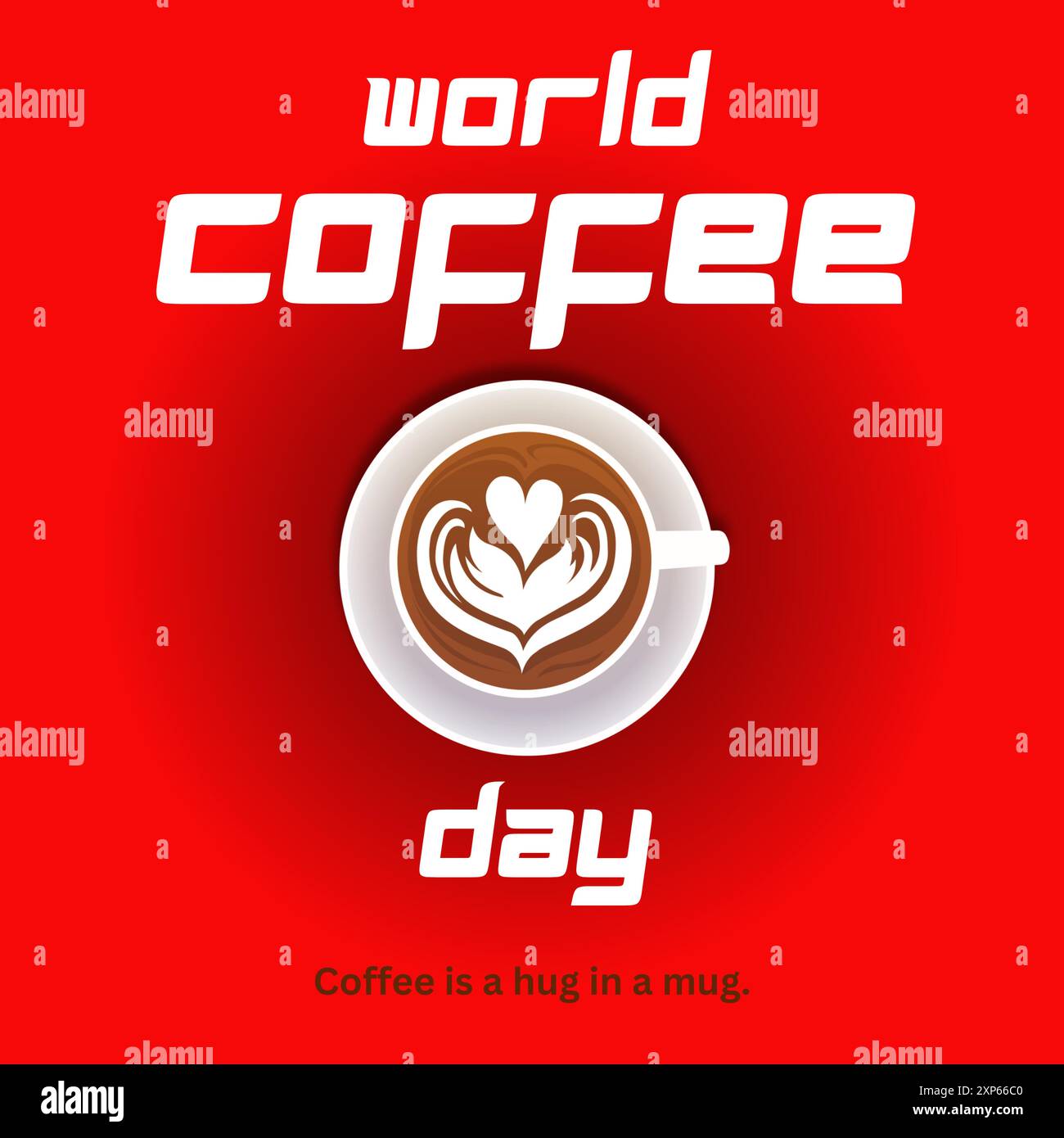Coffee Day Celebration, Happy International coffee day, Simple Clean ...