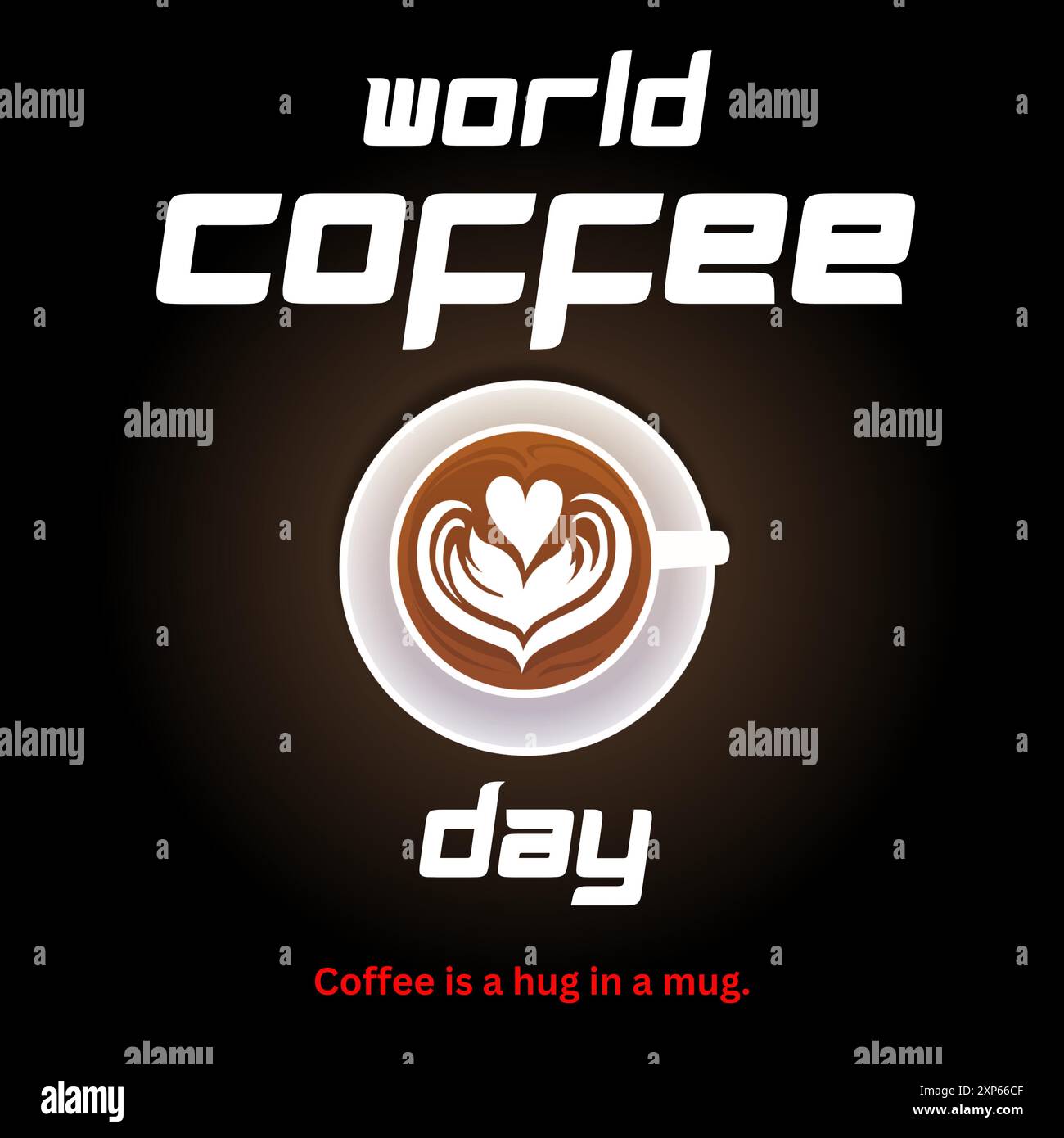 Coffee Day Celebration, Happy International coffee day, Simple Clean ...