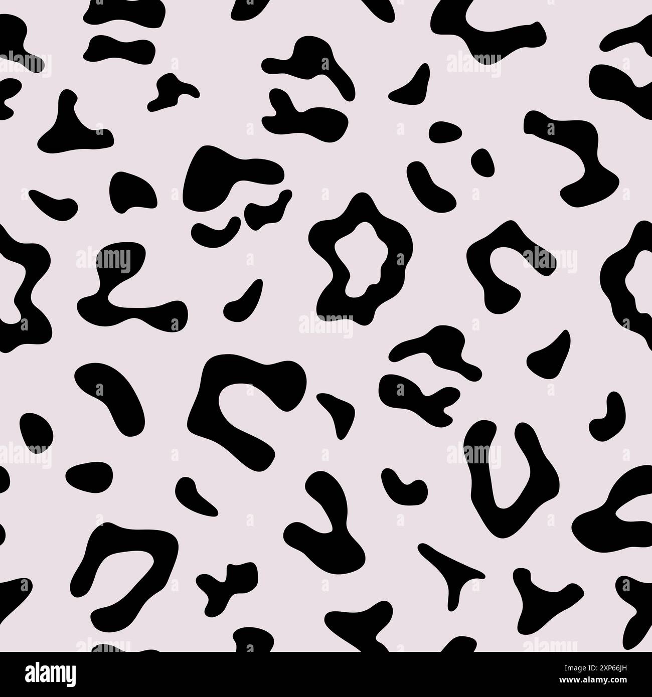 Snow leopard skin vector seamless pattern. Abstract panther wild cat ...