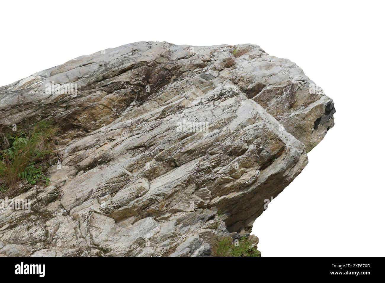 rock isolated on white background Stock Photo - Alamy