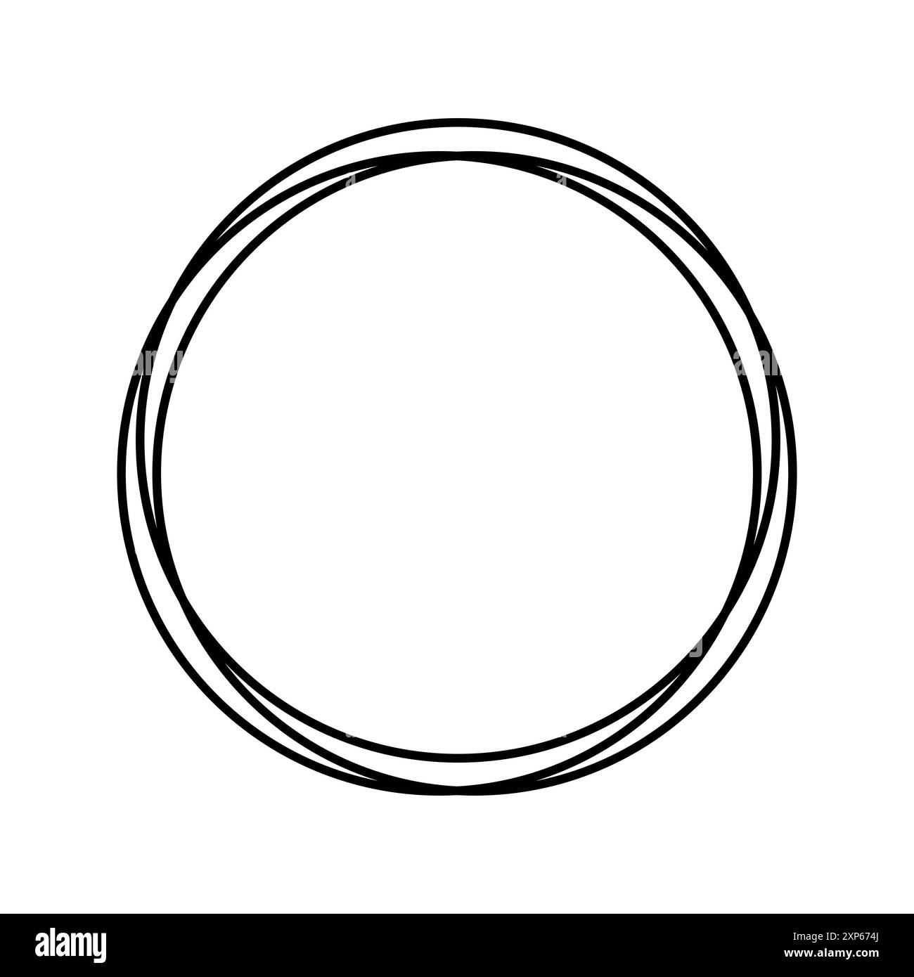 Circle frame template isolated on white background. Vector illustration ...