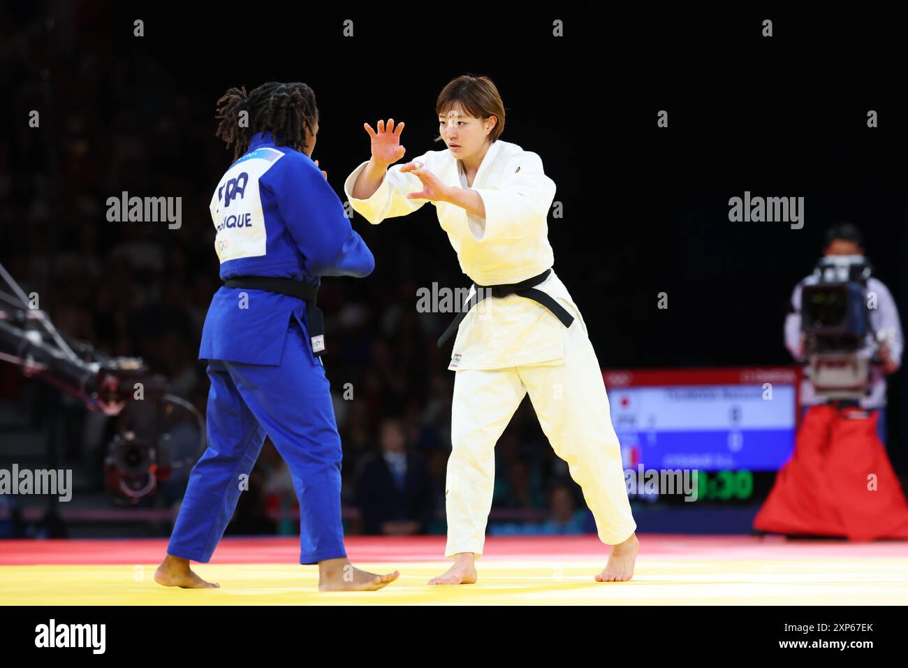 Paris, France. 3rd Aug, 2024. Natsumi Tsunoda (JPN) Judo : Mixed Team ...