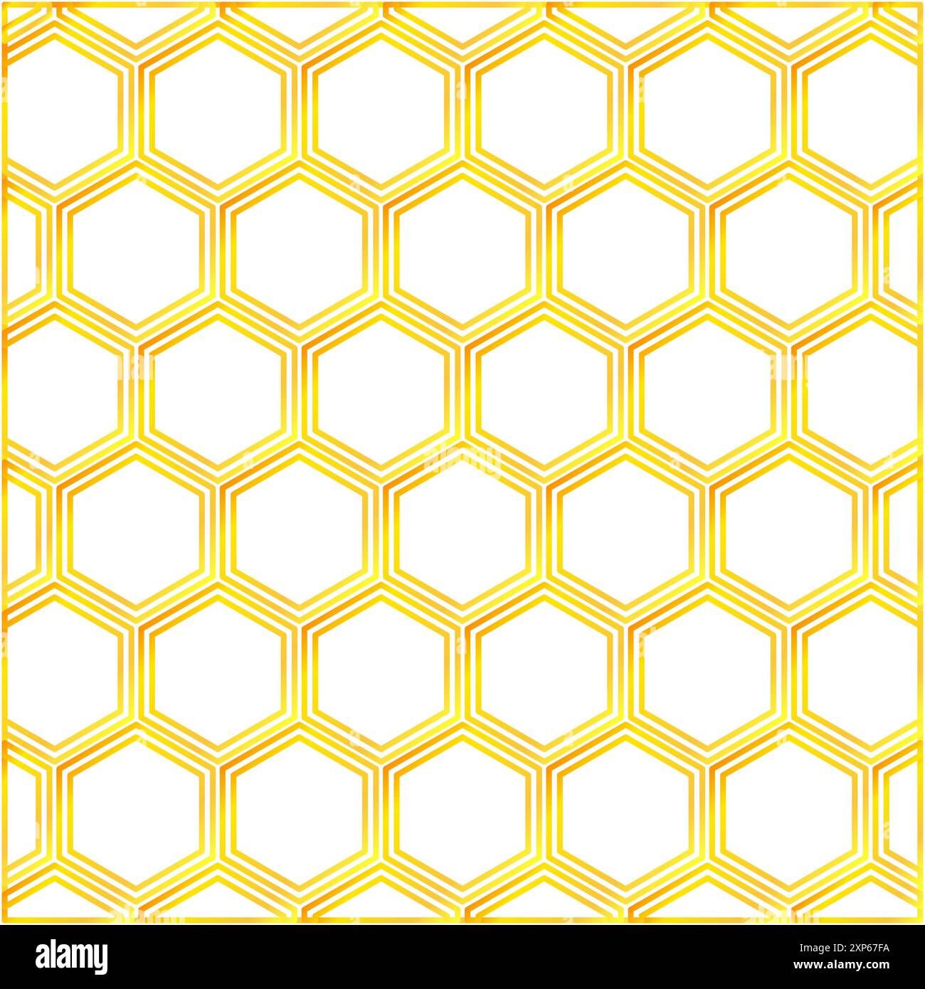 Hexagon pattern isolated on white background. Vector illustration Stock ...
