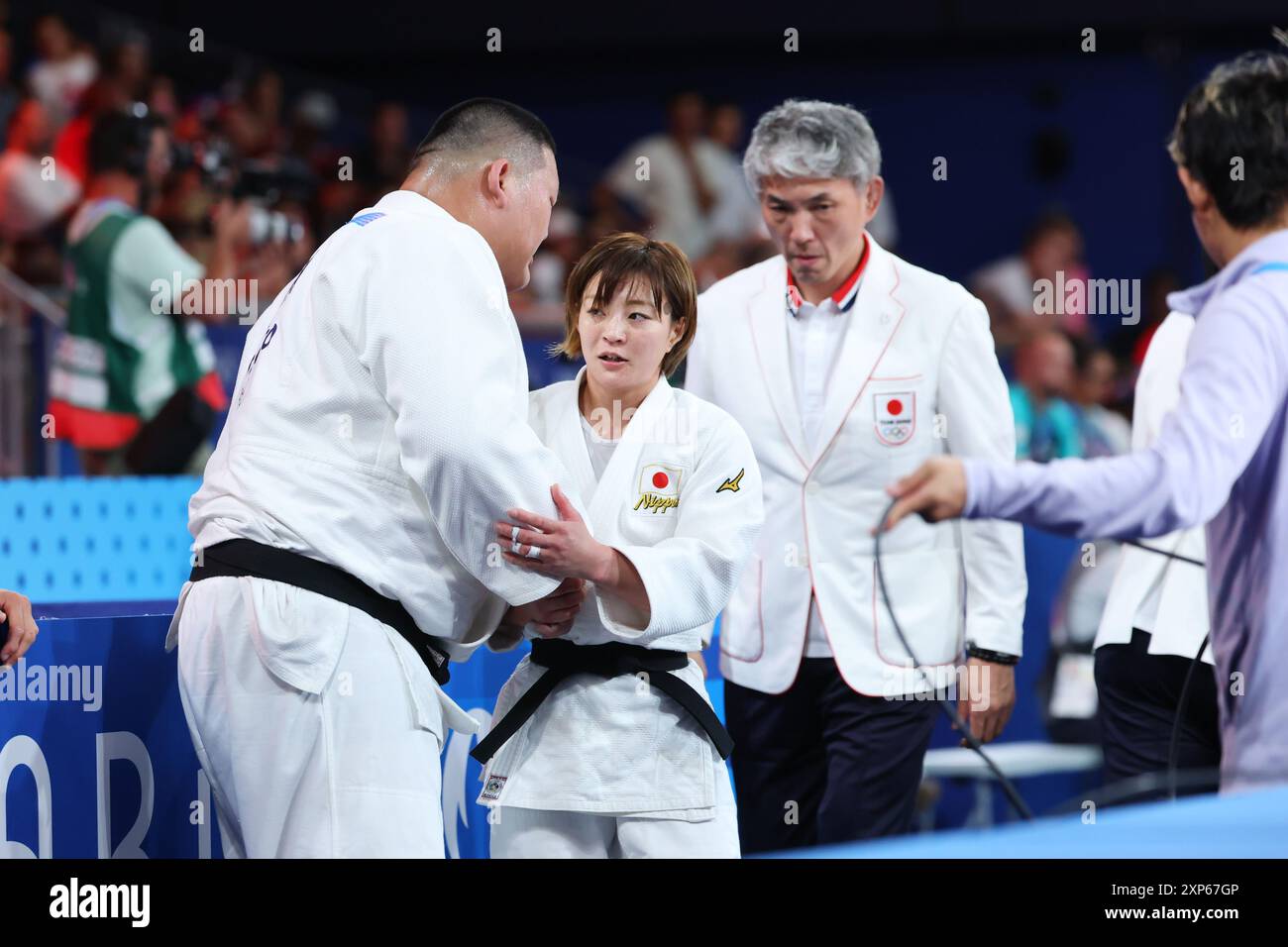 Paris, France. 3rd Aug, 2024. Tatsuru Saito (JPN), Natsumi Tsunoda (JPN ...