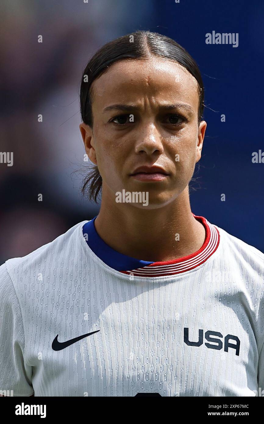 Paris, France. 3rd Aug, 2024. Mallory Swanson (USA) Football/Soccer ...