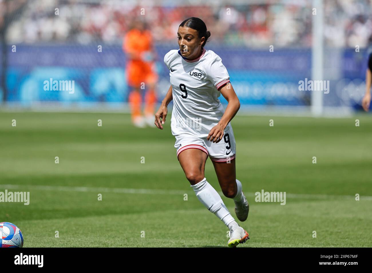 Paris, France. 3rd Aug, 2024. Mallory Swanson (USA) Football/Soccer ...