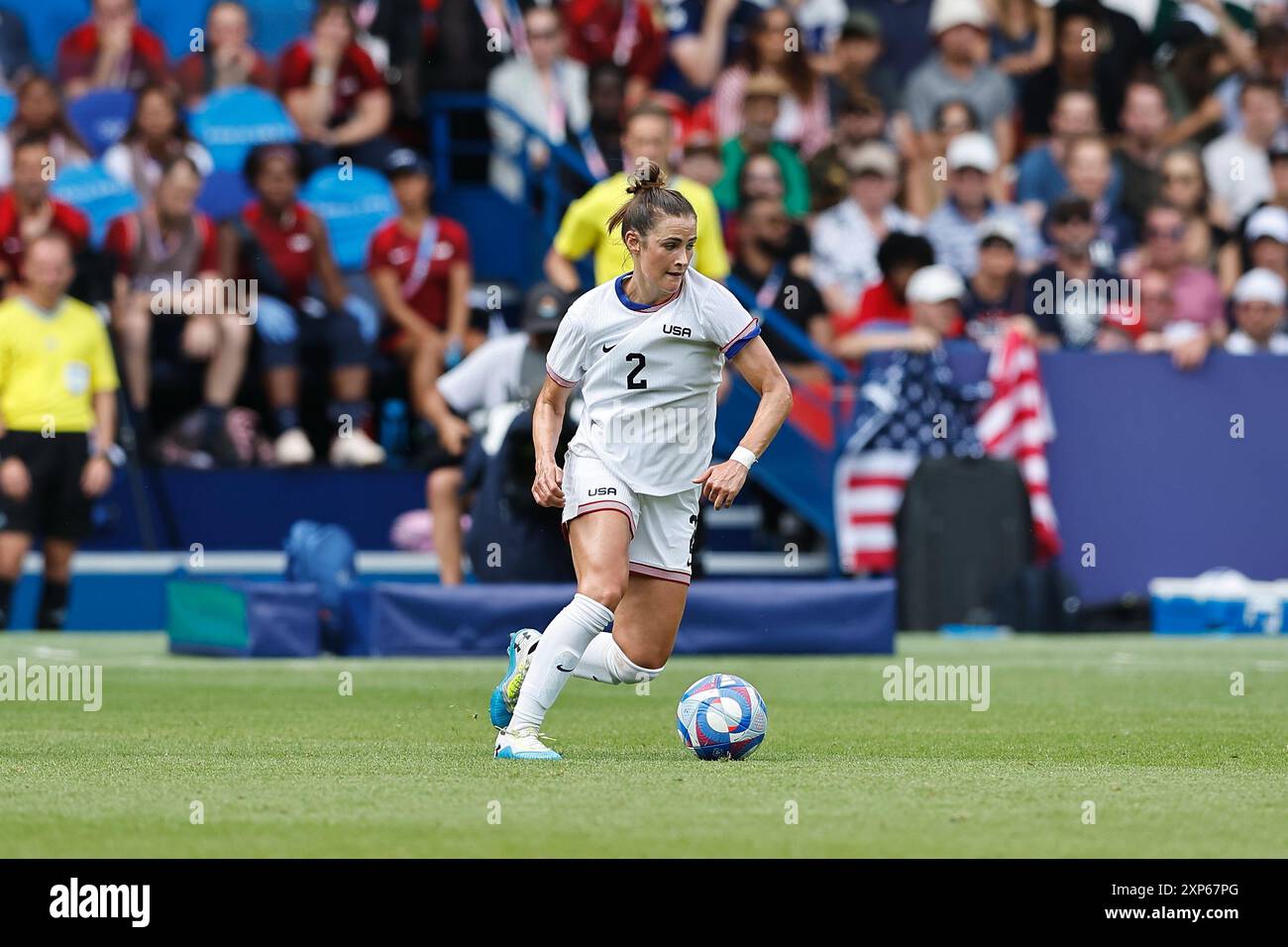 Paris, France. 3rd Aug, 2024. Emily Fox (USA) Football/Soccer : Paris ...