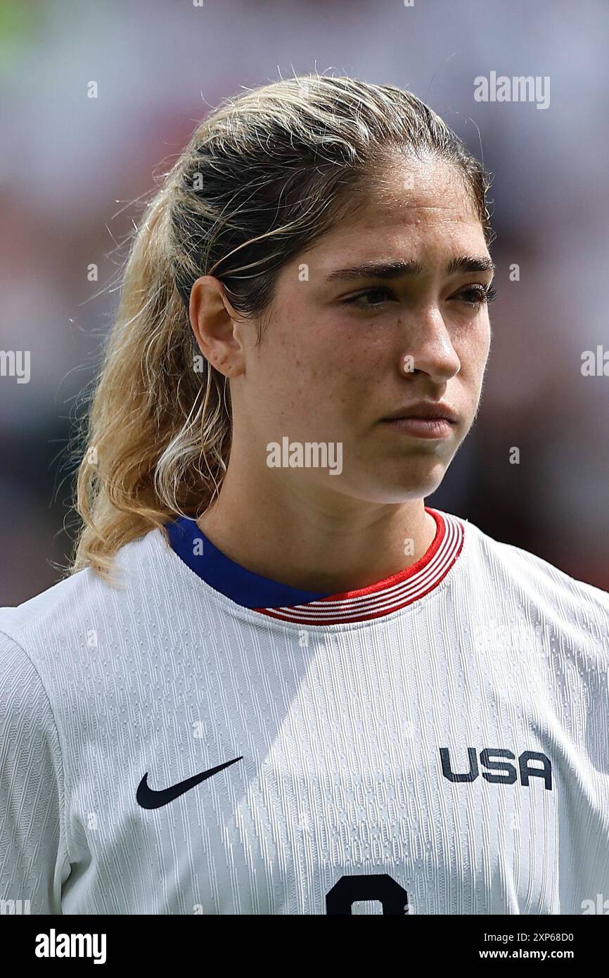 Paris, France. 3rd Aug, 2024. Korbin Albert (USA) Football/Soccer ...