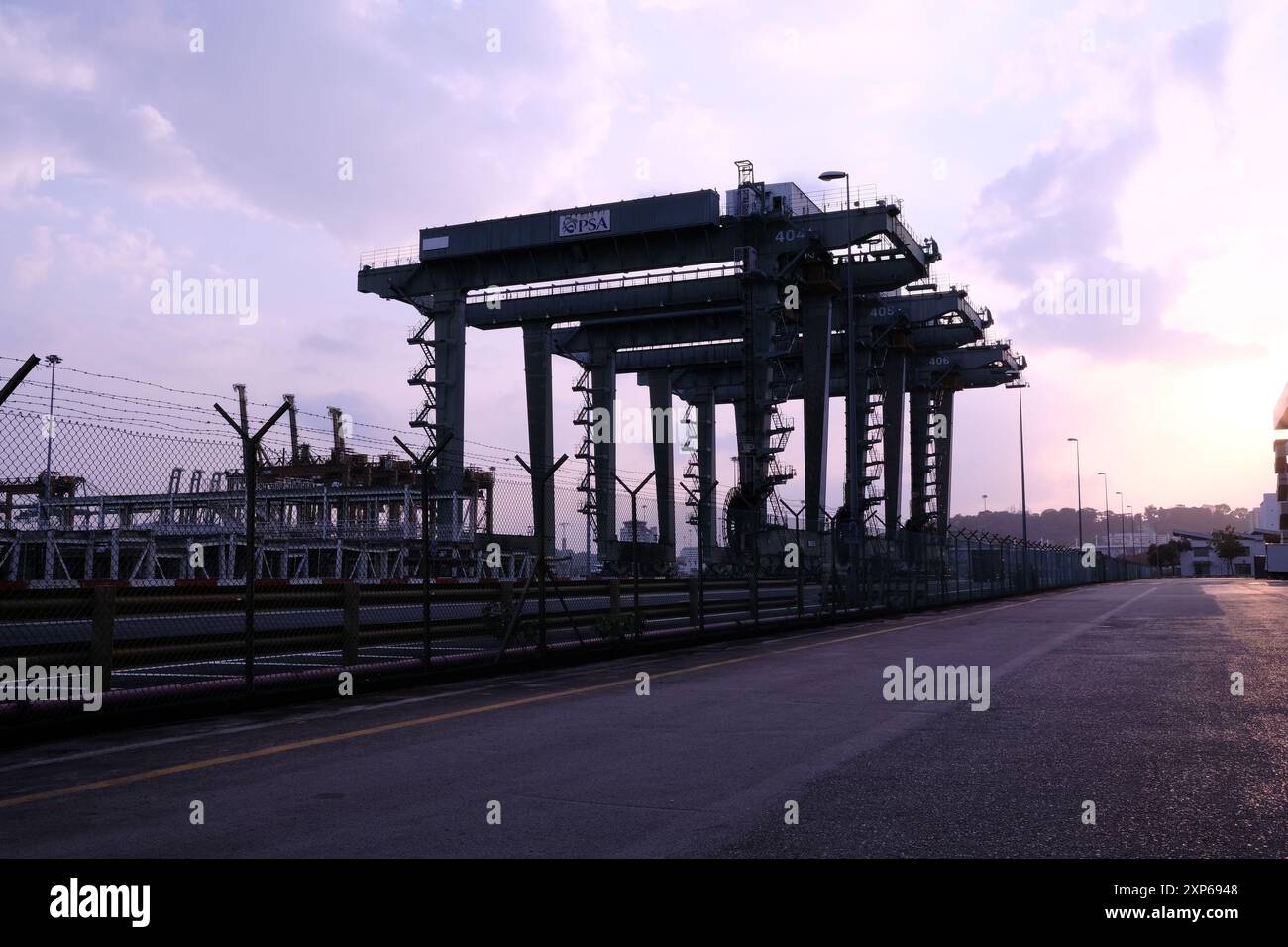 Keppel Terminal in the evening in Singapore, where commodities and ...