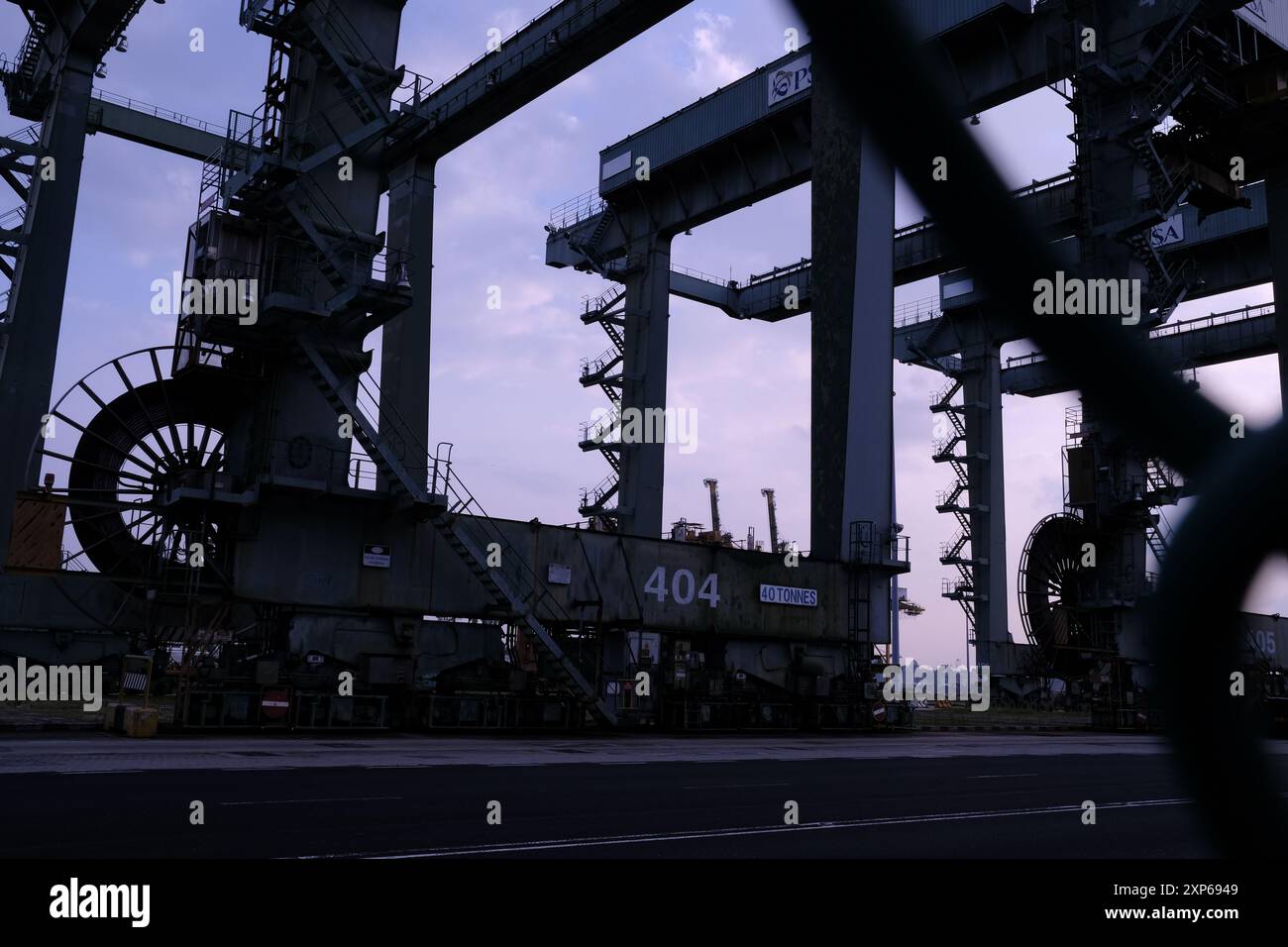 Keppel Terminal in the evening in Singapore, where commodities and ...