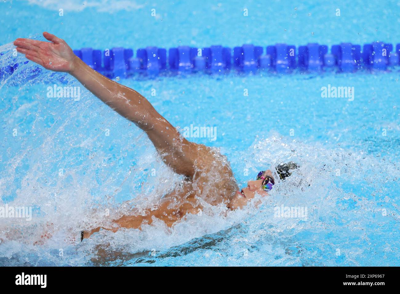 Nanterre, France. 3rd Aug, 2024. Riku Matsuyama (JPN) Swimming : 4x100m ...