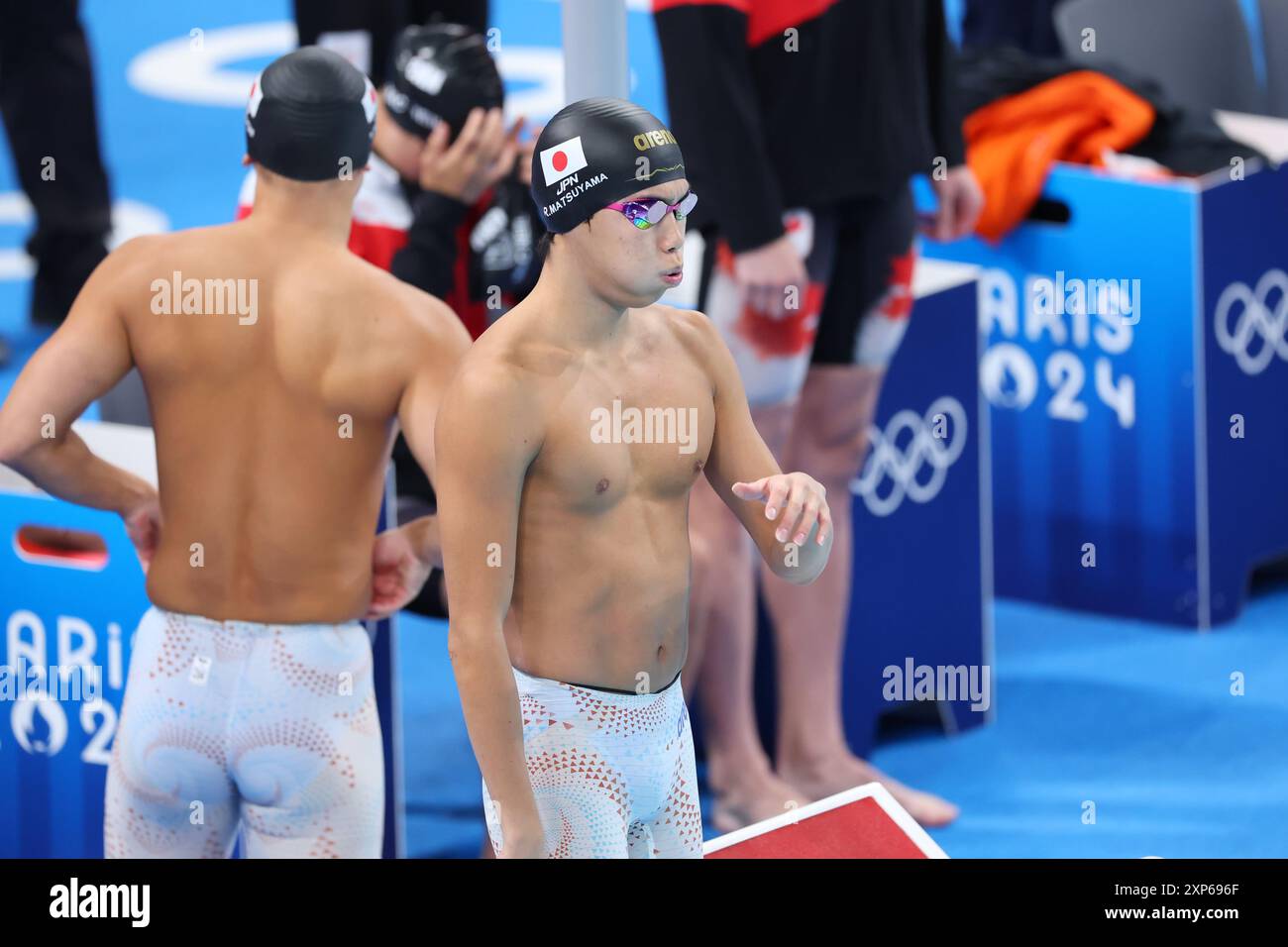 Nanterre, France. 3rd Aug, 2024. Riku Matsuyama (JPN) Swimming : 4x100m ...
