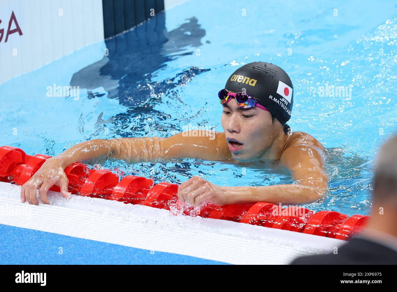 Nanterre, France. 3rd Aug, 2024. Riku Matsuyama (JPN) Swimming : 4x100m ...