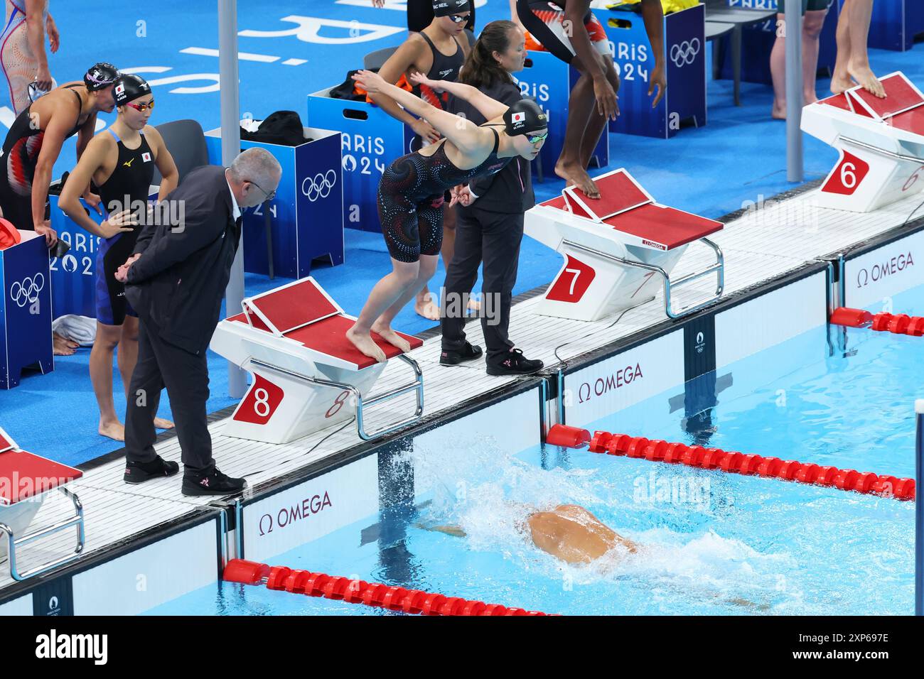 Nanterre, France. 3rd Aug, 2024. Mizuki Hirai (JPN) Swimming : 4x100m ...