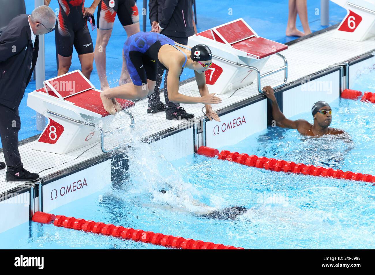 Nanterre, France. 3rd Aug, 2024. Rikako Ikee (JPN) Swimming : 4x100m ...