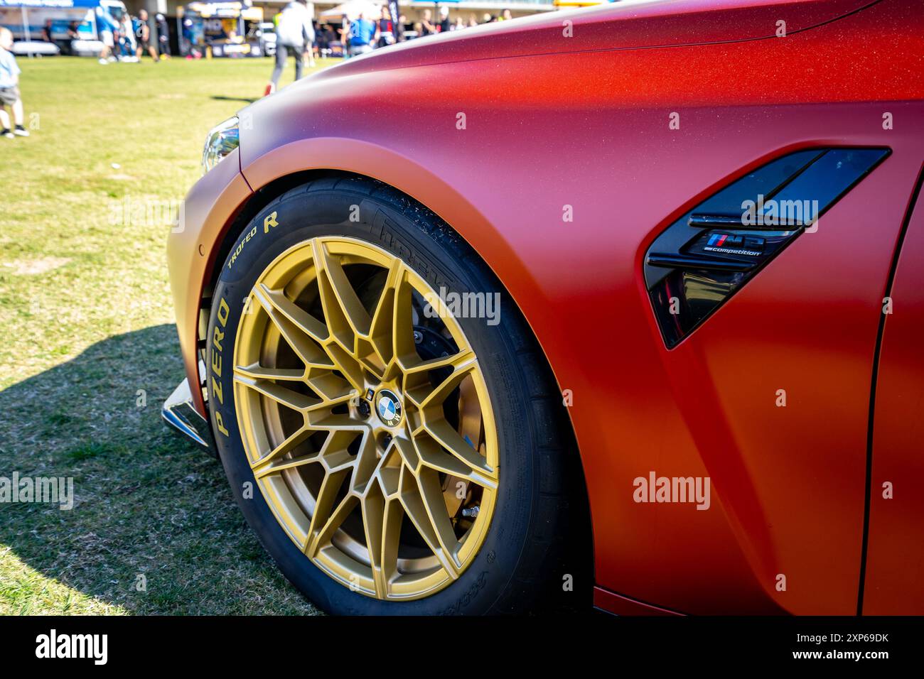 Gold Coast, QLD, Australia - Custom gold painted wheels on BMW M3 ...