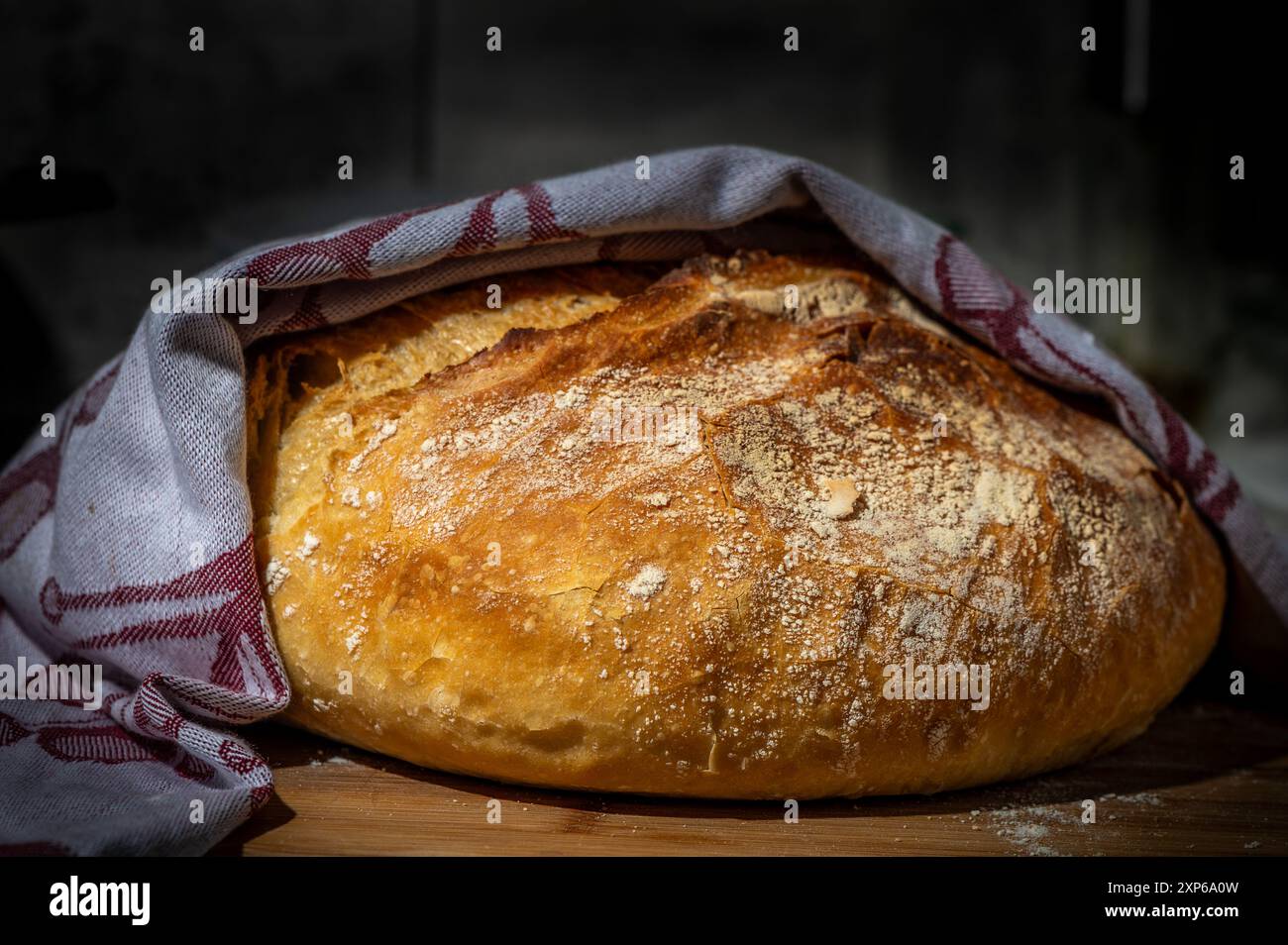 Freshly baked french crunchy bread Stock Photo - Alamy
