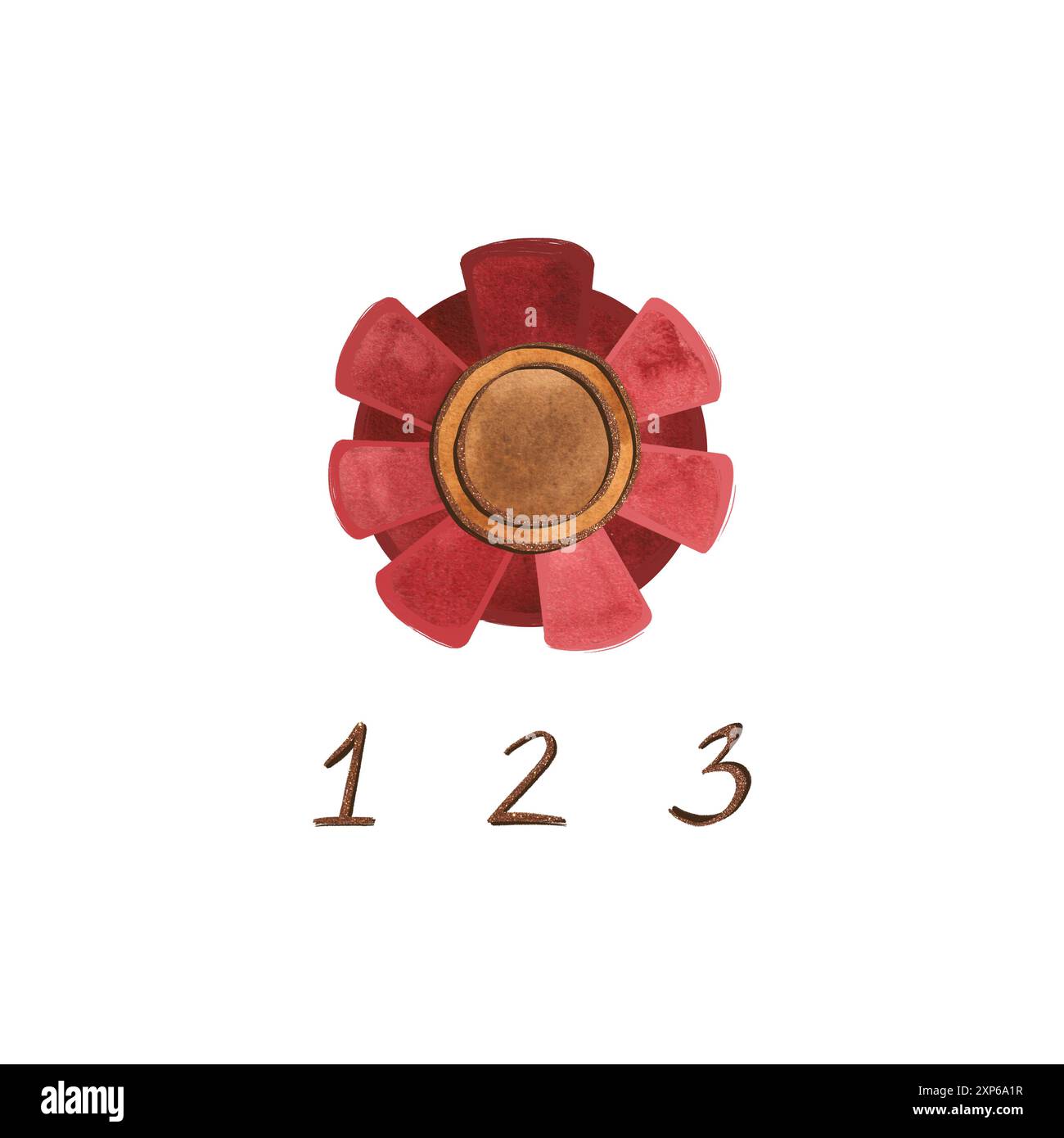 A gold plated medal with a red ribbon border for the winner of a ...