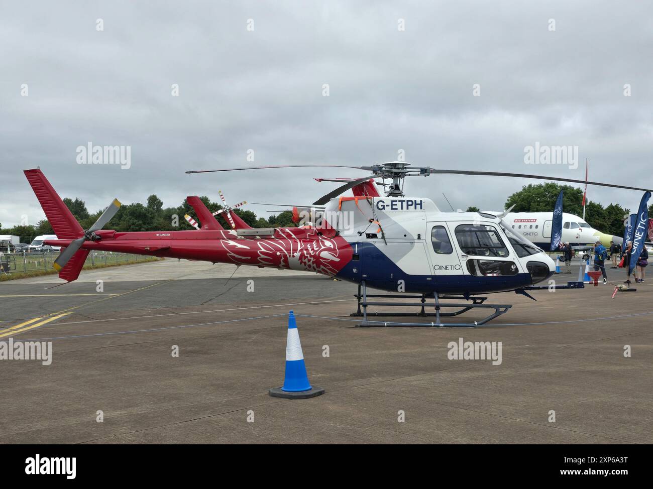RAF Fairford, UK. 19 July 2024. QinetiQ - Airbus Helicopters H125 at ...