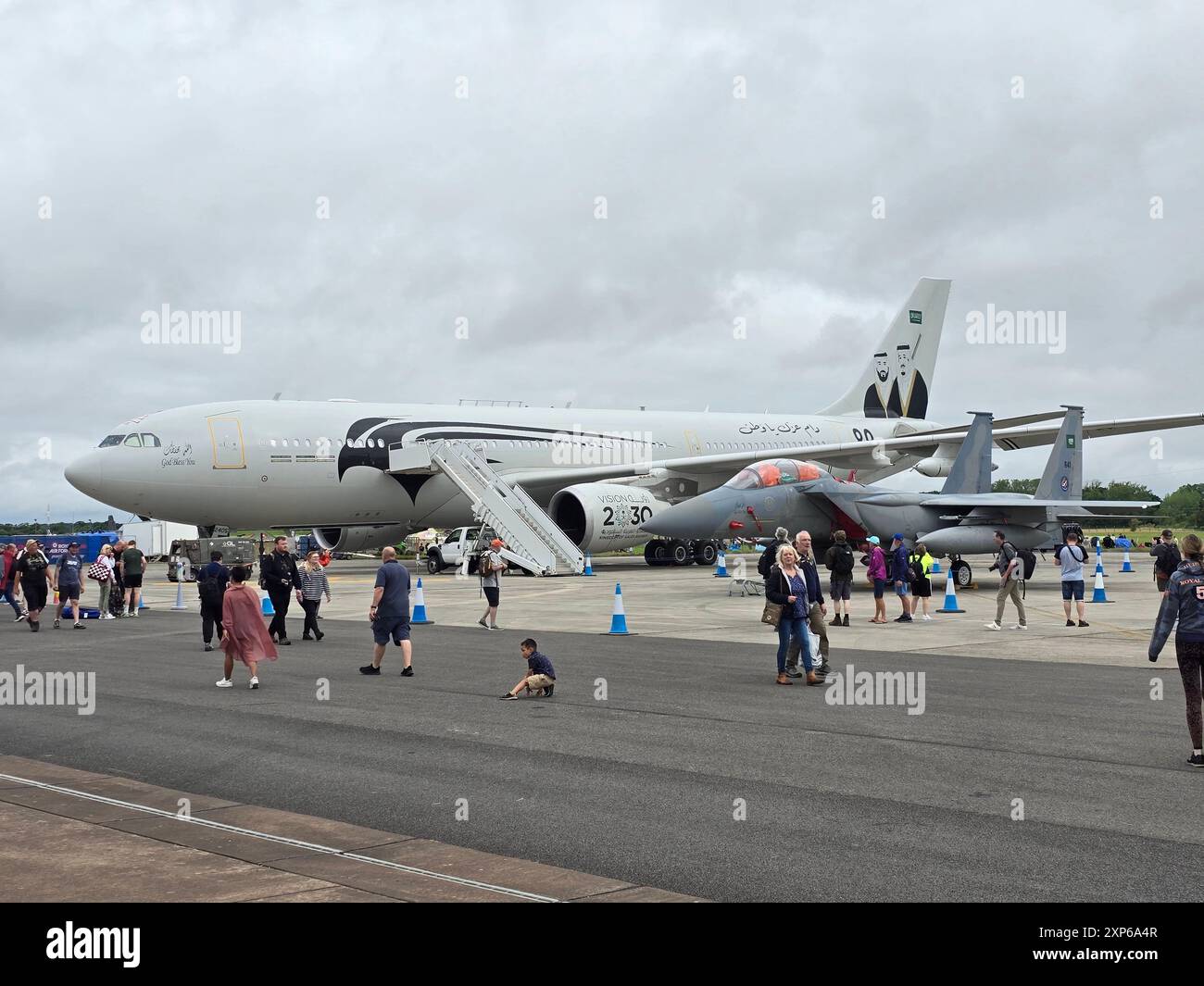 RAF Fairford, UK. 20 July 2024. Saudi Airbus A330 Multi Role Tanker ...