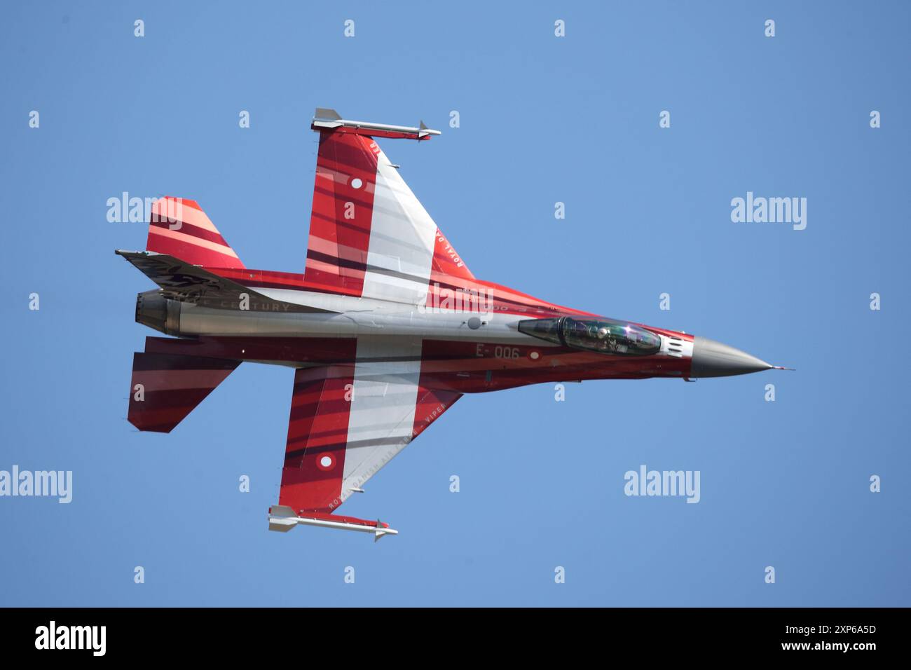 RAF Fairford, UK. 19 July 2024. Danish General Dynamics F-16 during the ...