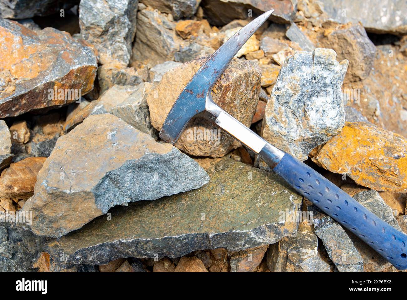 Mining Rock Hammer for Geologists Stock Photo - Alamy